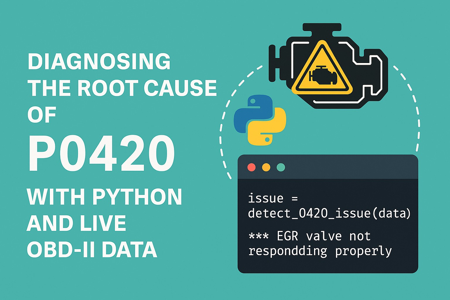 Diagnosing the Root Cause of P0420 with Python, OBD-II, and Live Sensor Data - Simplico