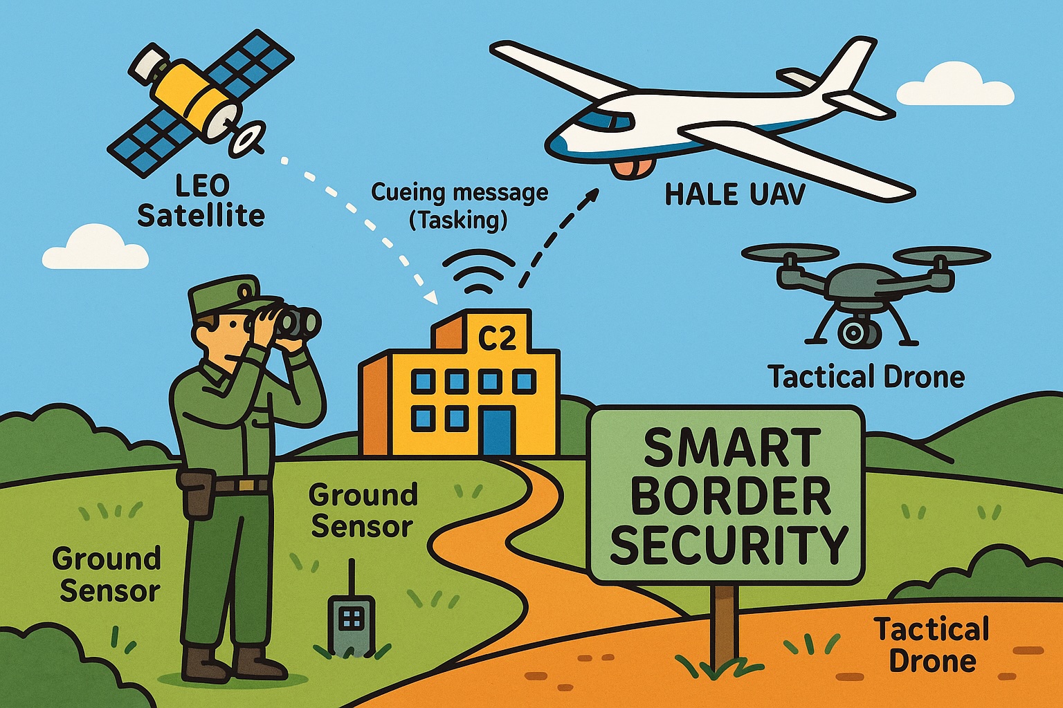 Smart Border Security with Satellites, HALE UAVs, and Cueing Systems ...