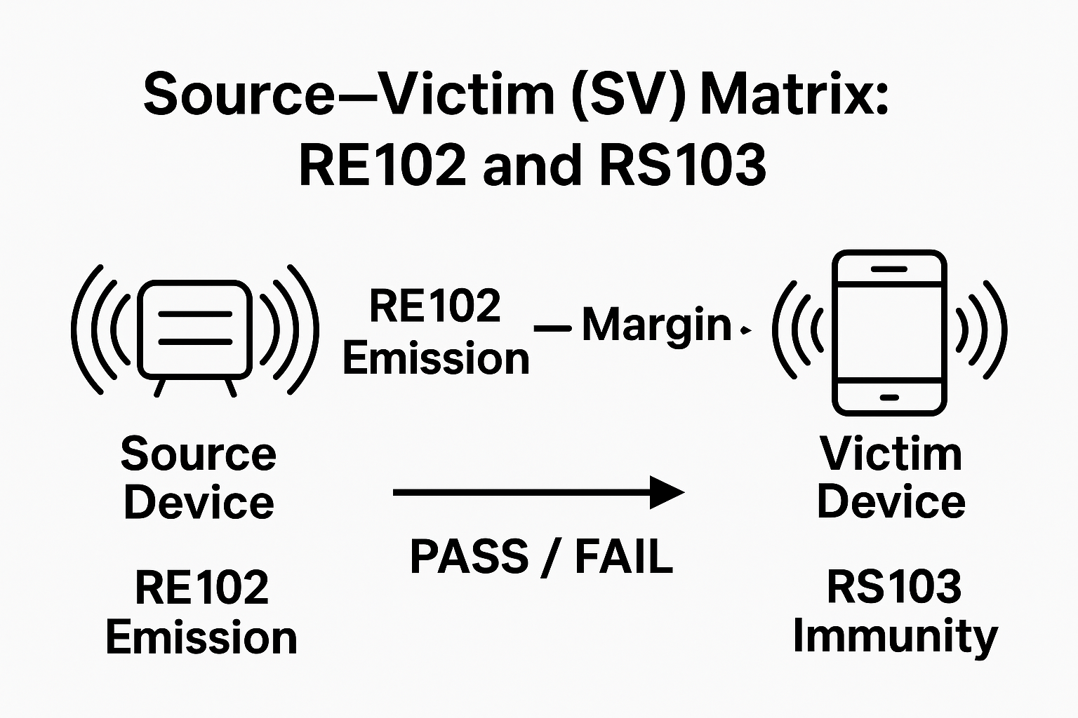 Using the Source–Victim Matrix to Connect RE102 and RS103 in Shipboard ...