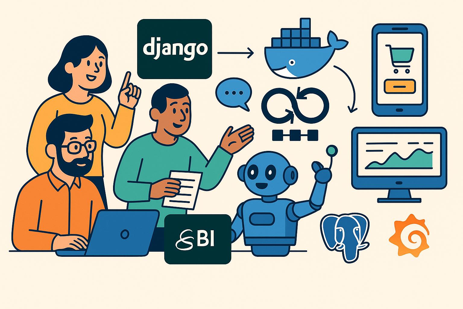 การใช้ DevOps กับระบบอีคอมเมิร์ซ Django + DRF + Docker + PostgreSQL - Simplico